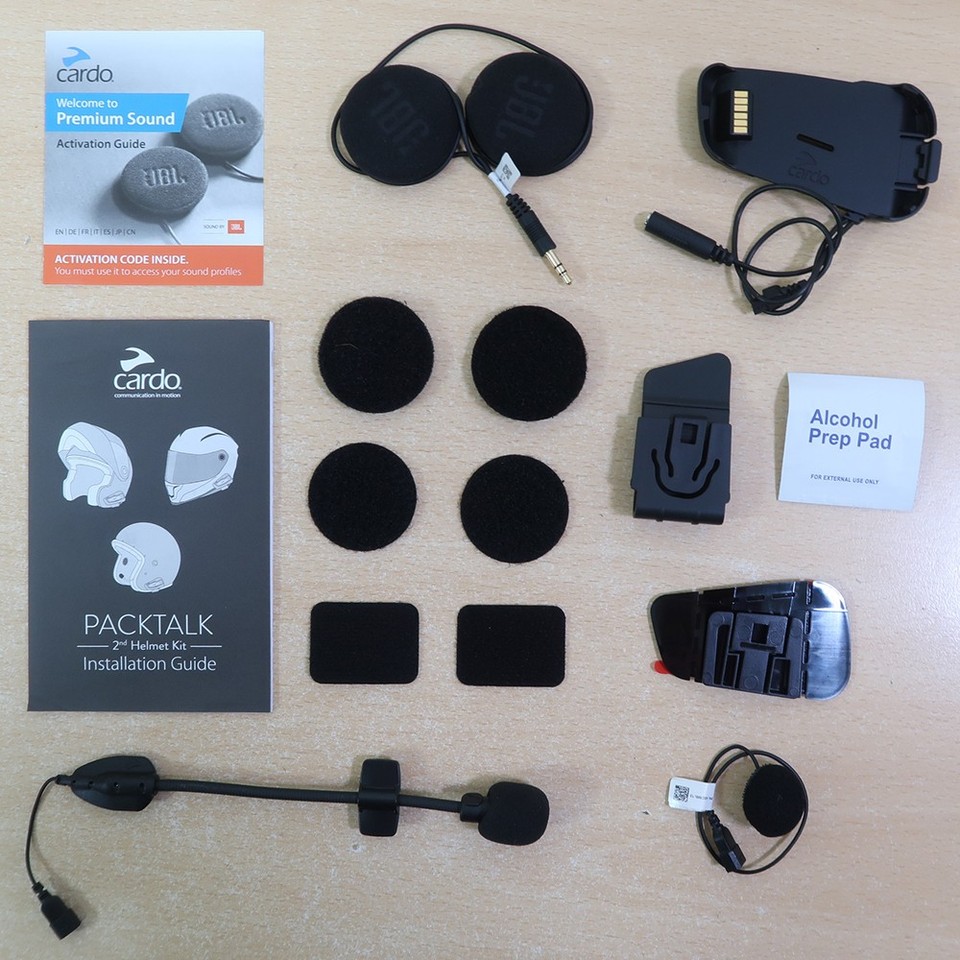 Cardo 2nd Motorbike Motorcycle Helmet JBL Intercom Kit - Packtalk ...