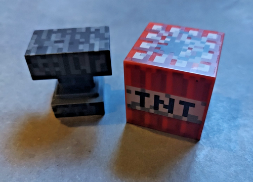 Minecraft MC World Series 2 Blacksmith Table and 1.5" TNT Block | eBay