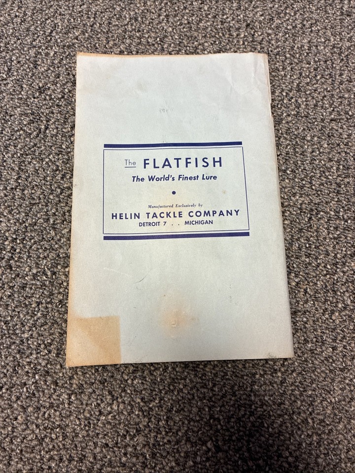 flatfish fishing lures World's Most Active Lure helin tackle booklet ...