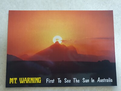 VINTAGE POSTCARD # MOUNT WARNING # NSW . | eBay