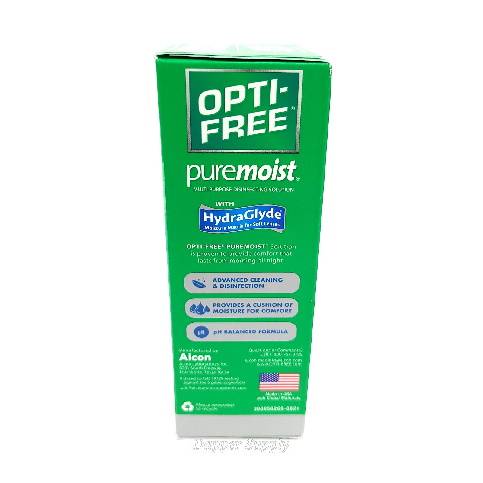 Opti-Free PureMoist With HydraGlyde 4 Fl Oz Exp 06/2026 For All Contact ...