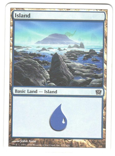 Magic_the_gathering 9th Edition Island (335) #335 MTG,LP Land | eBay
