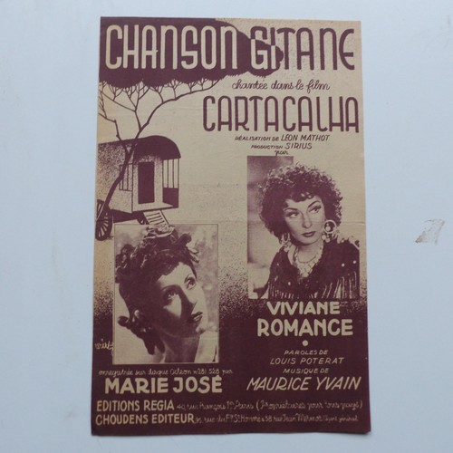 Partition chanson gitane VIVIANE ROMANCE MARIE JOSE | eBay