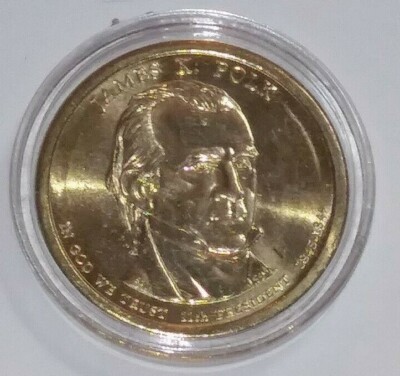 2009 James K. Polk - Presidential Dollar Coin - $1 Coin USD + COIN ...