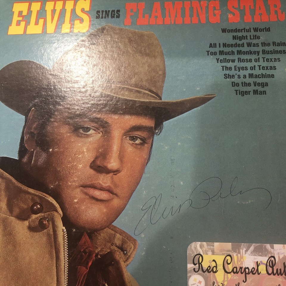 Elvis Presley Autographed LP Record Cover Comes With COA | eBay