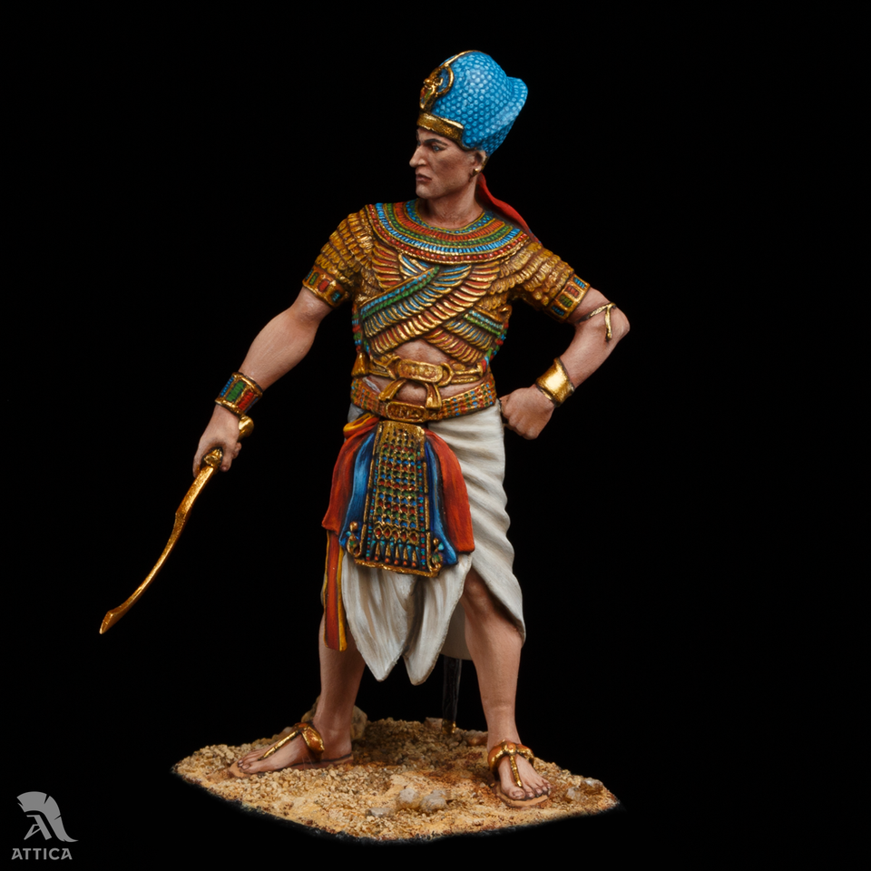 Ramses II Egyptian Pharaoh 1:32 Painted Tin Toy Soldier Pre-Sale | Art ...