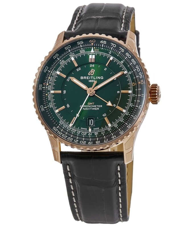 Preços baixos em Breitling Navitimer Automatic GMT 41 - 41 mm, Rose ...