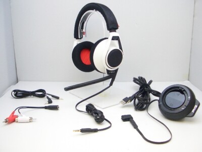 Plantronics RIG Wired Gaming Headset and Mixer And Cables WHITE or PC ...