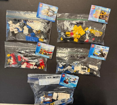 LEGO City Polybag Lot #30014 #30152 #30221 #30013 #30227 100% Complete ...