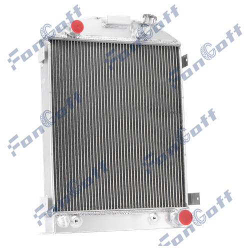 3-Row Aluminum Radiator For 1930 1931 1932 FORD MODEL A CHEVY V8 ENGINE ...