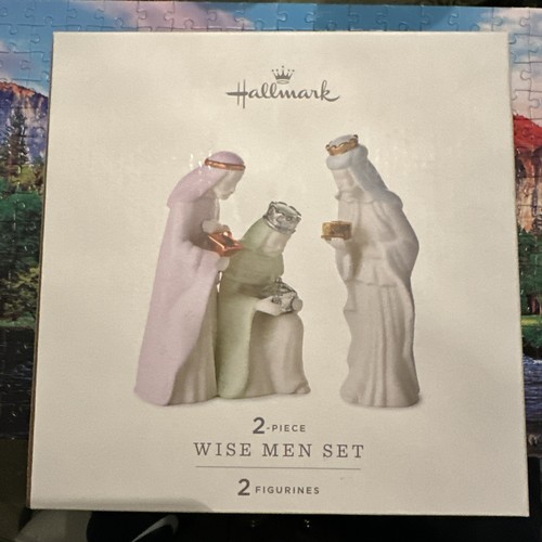 Hallmark Wise Men Nativity Scene Set Christmas Ceramic Figurines New in ...