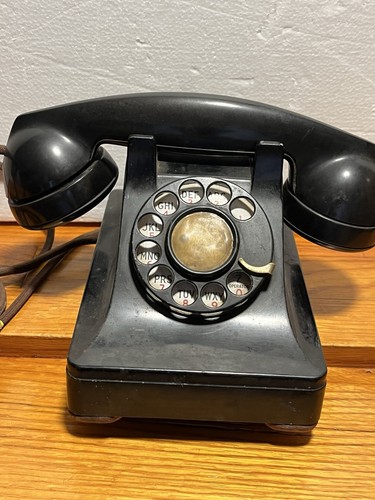 Western Electric 302 Metal Rotary Dial Desk Phone DATED 03/39 | eBay