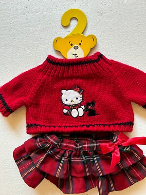 Build a bear Hello Kitty Scottie Jumper and Kilt outfit for bears | eBay