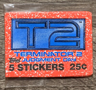1991 Topps - T2: TERMINATOR 2 - Judgment Day Stickers - UNOPENED WAX ...