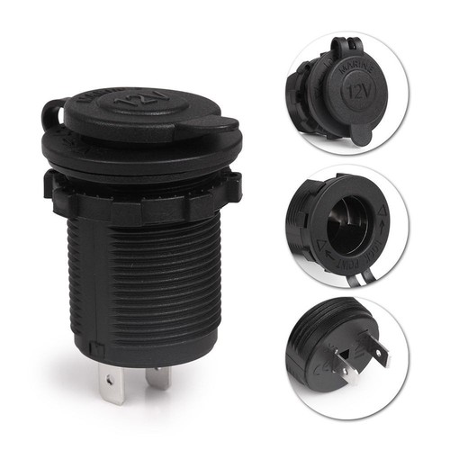 Waterproof DC 12V Car Boat Motorcycle Cigarette Lighter Socket Outlet ...