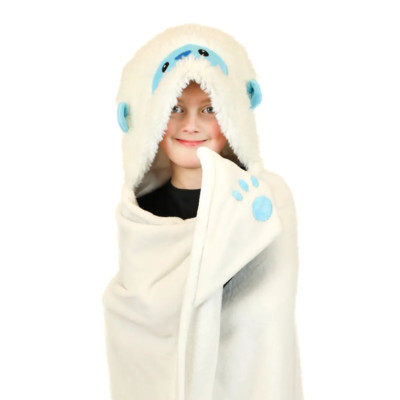 NOXXIEZ YETI ANIMAL HOODED CUDDLE COZY BLANKET 130 X 100 CM KEEP WARM ...