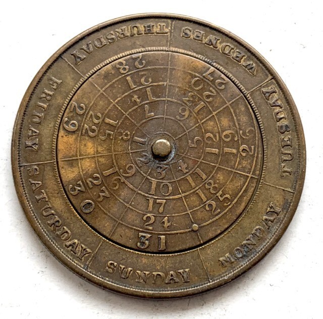 NEW YORK MECHANICAL CALENDAR 1855 | eBay