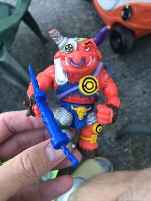 Vintage 1991 Teenage Mutant Ninja Turtles Groundchuck TMNT Figure Bull ...