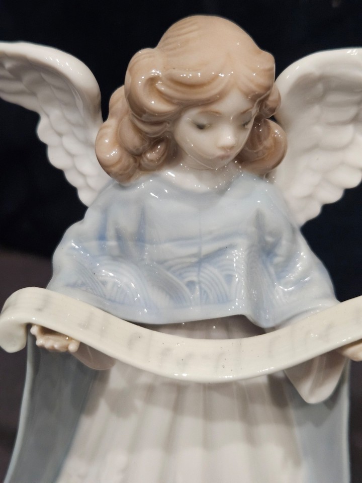 Lladro-1990-Angel-Navidad-Music-Tree-Topper-5719 Retired with Box | eBay UK