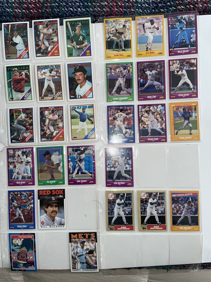 160 baseball Cards Lot, 1970s, 80s, 90s Topps, Rookies, HOF, Aaron ...