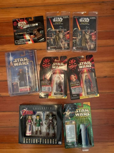 7 star war mini figure collectibles and 1 X legend of Zelda | eBay