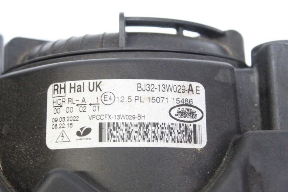 RANGE ROVER EVOQUE Rechtes Halogen Hauptscheinwerfer BJ32-13W029-AE ...