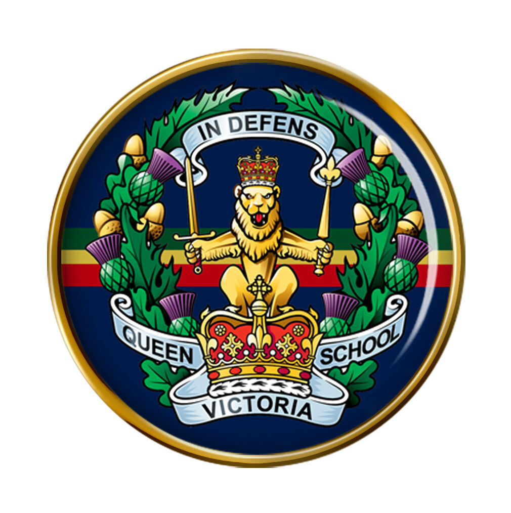 Queen Victoria School, British Army Pin Badge | eBay UK