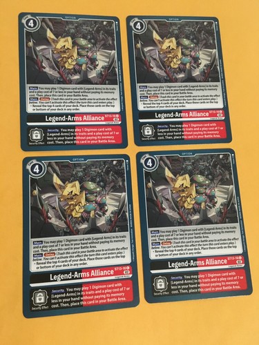 4x Legend-Arms Alliance ST13-16 C (Playset) Digimon CCG | Starter Deck ...