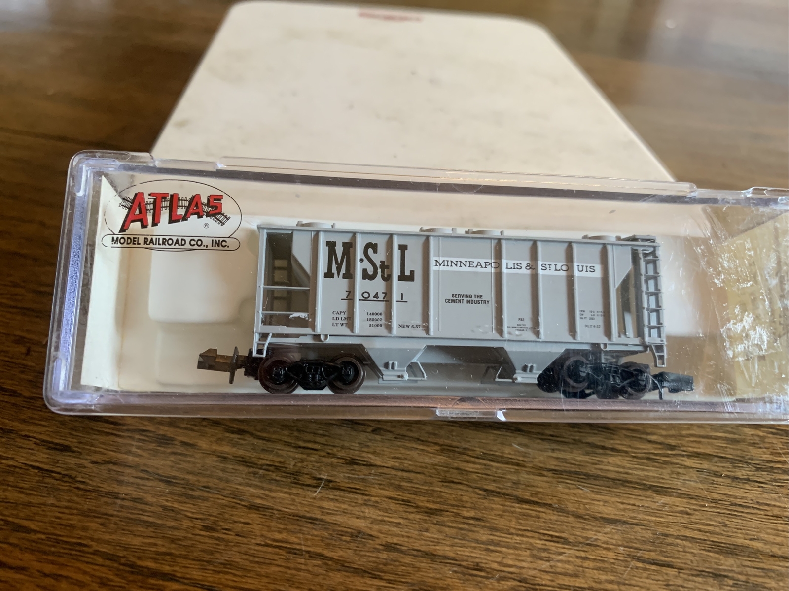 Atlas N Gauge 3155 50' 2 Bay PS2 Hoppers Minneapolis & St. Louis | eBay