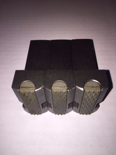 RIDGID 1224 Pipe Threader FRONT CHUCK JAWS & INSERTS SET 48007 711 714 ...