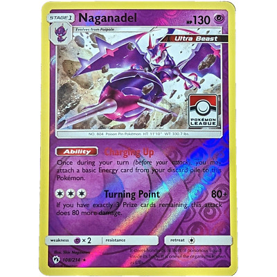 Naganadel 108/214 NM League Promo Reverse Holo Pokémon Card Ultra ...