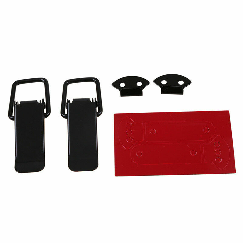 Universal Security Hook Lock Clip Kit Clip Fit Racing Car Truck Hood ...