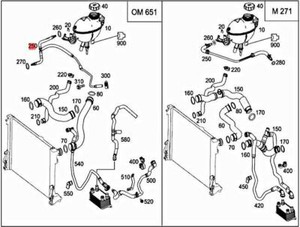 Genuine MERCEDES S204 W204 C-CLASS W204 Estate S204 Vent tube ...