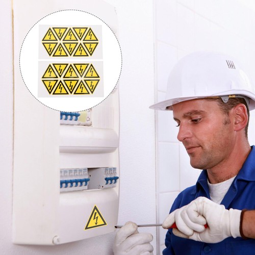 20 Pcs Autocollant D'avertissement De Choc Électrique Sticker Danger | eBay