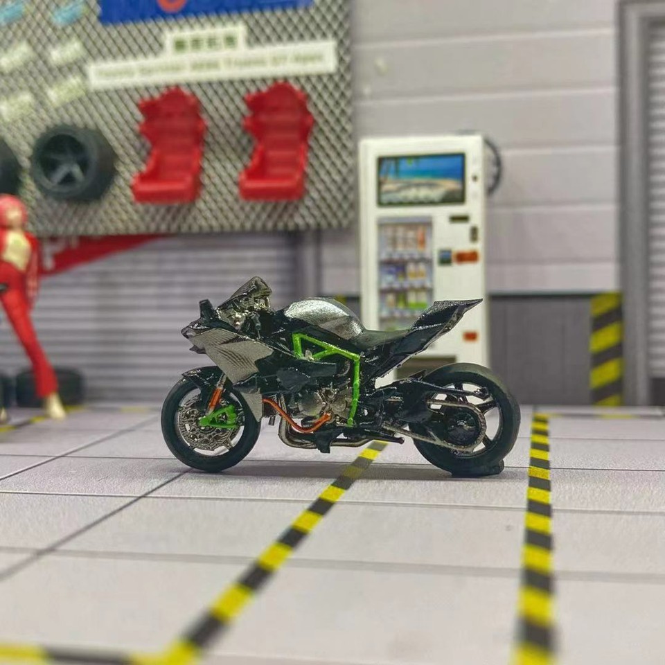 3D PRINT 1/64 motorcycle motorbike fit 1:64 figure car Mini Sand Micro ...