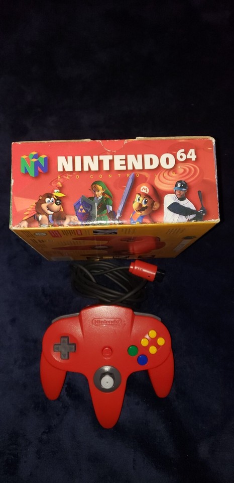 Red Nintendo 64 Controller w/ BOX - Cleaned / Tested / Authentic N64 | eBay
