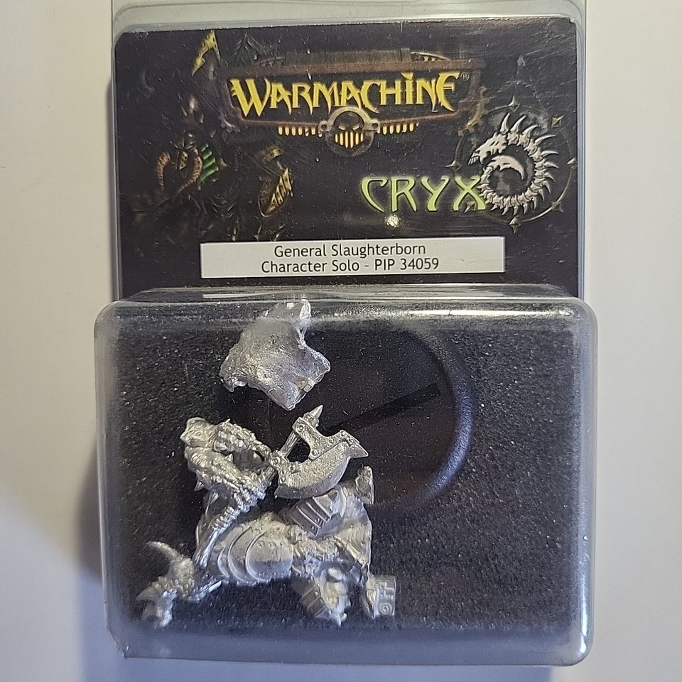 Warmachine CRYX General Slaughterborn Character Solo PIP 34059 NEW | eBay