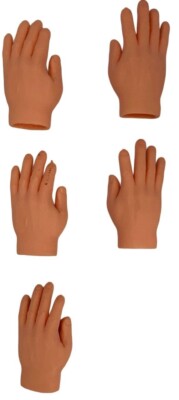 Five Finger Puppets Hands and Fingers (3 Left Hands) (2 Right Hands) | eBay