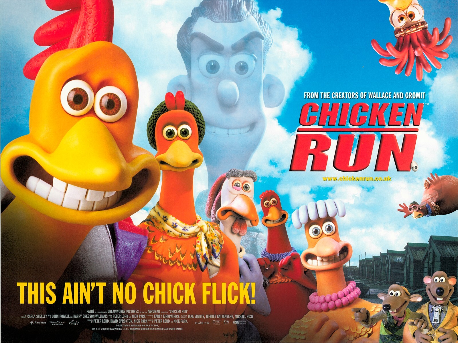 Chicken Run movie poster - Aardman Animation - 12 x 16 inches | eBay