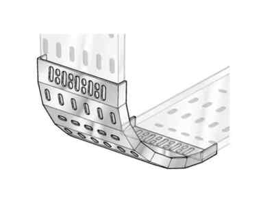 Light Duty Cable Tray Internal Riser bend 50mm 75mm 100mm 150mm ...