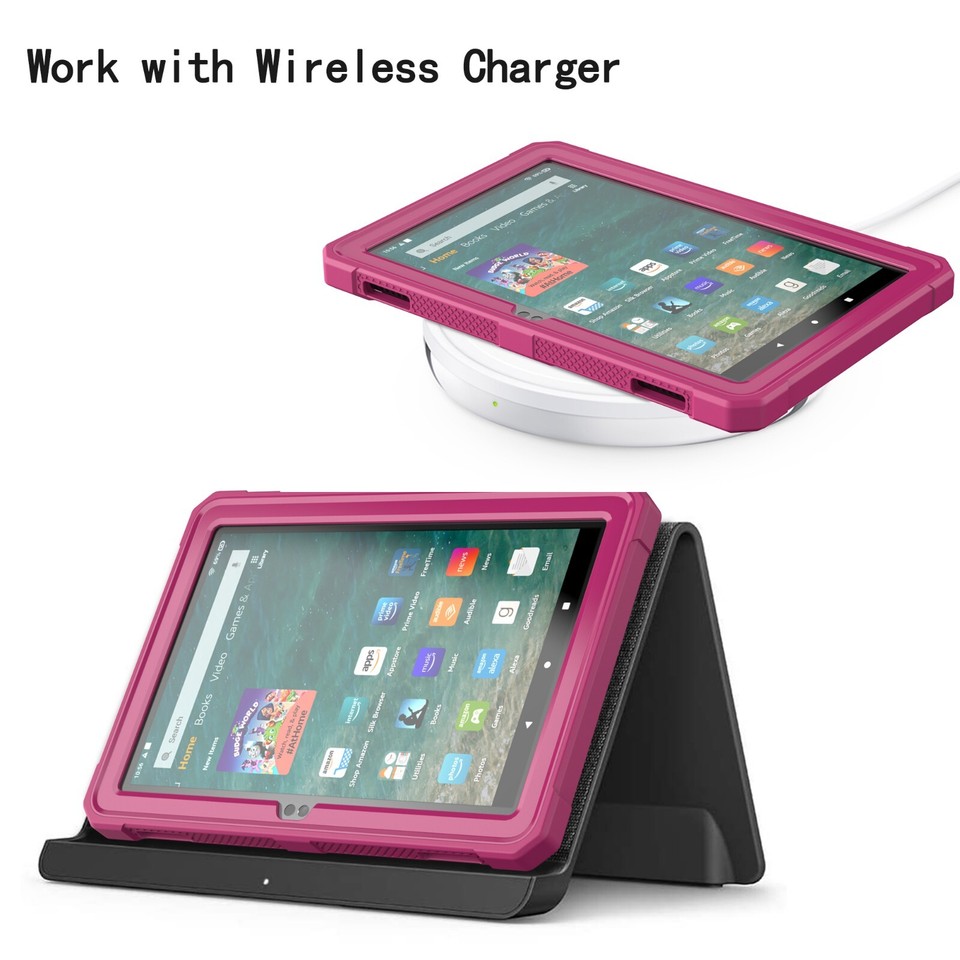 Case for Amazon Fire HD 8/HD 8 Plus (12th Gen 2022) Support Wireless ...
