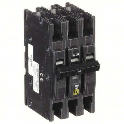 QOU380 Square D 3-Pole 80A Feed-Through Circuit Breaker NEW | eBay
