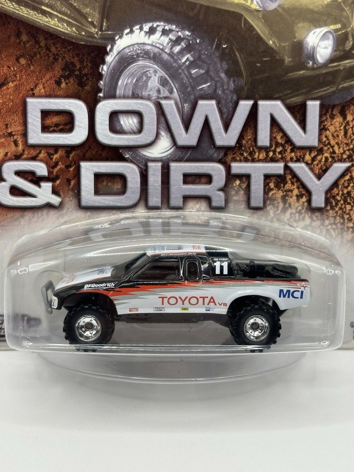Hot Wheels Down & Dirty Toyota Truck Black & White | eBay