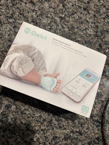 Owlet Dream Smart Sock 2 Mint Green Baby Monitor Heart Rate & O2 ...