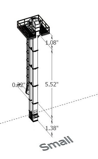 HO Scale Bucket Conveyor Kit Expandable for Grain Elevator Structures 1 ...