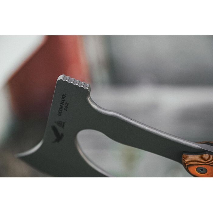 TOPS Ucon Hawk Axe 4.88" 1095HC Steel Head 4.88" Cutting Edge G10 ...
