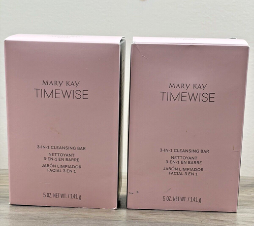 (2) Mary Kay TimeWise 3-in-1 Cleansing Bar 5 oz Normal Combo Oily Skin ...