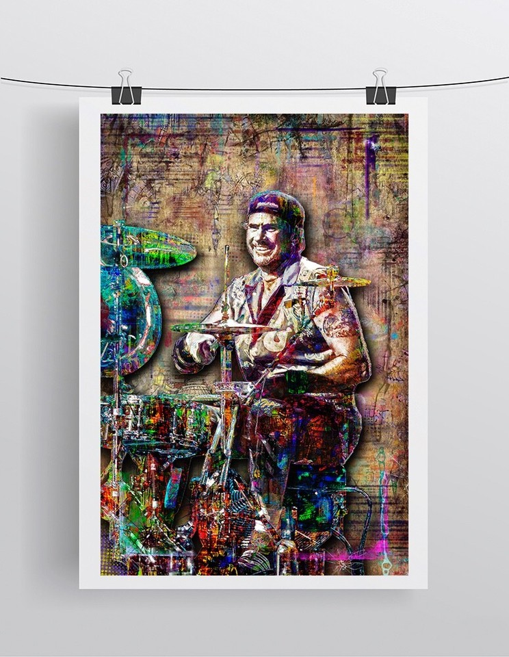 CHAD SMITH of RED HOT CHILI PEPPERS 18x24in Poster, Chad RHCP Free ...