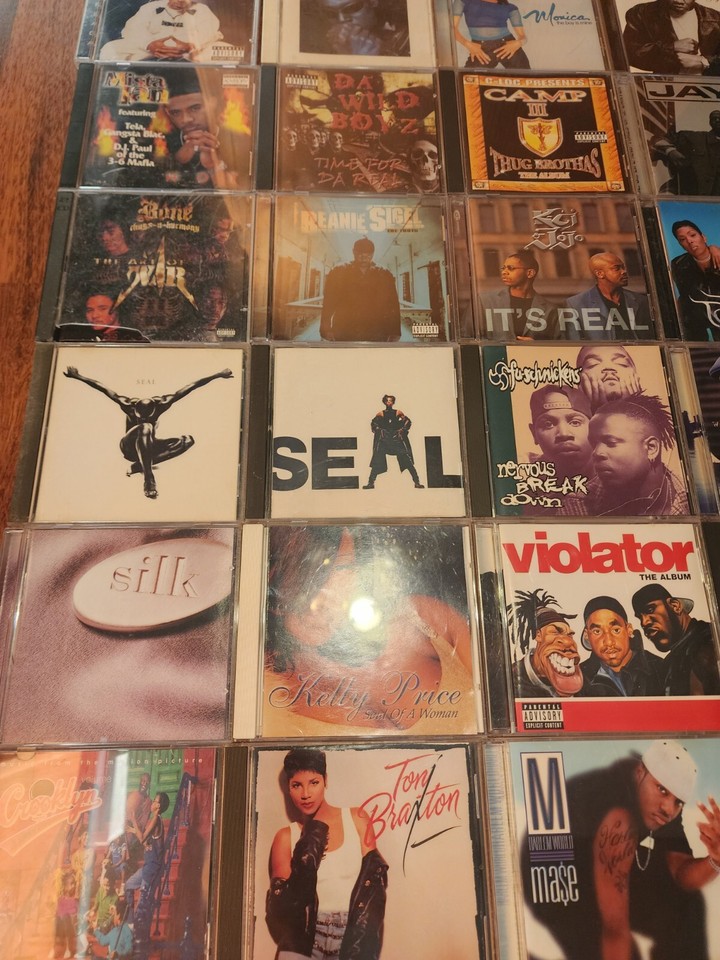 Huge Lot of 70s CDs Rap Hip-hop R&B 1990s 2000s 👑 Ice Cube TLC Toni ...