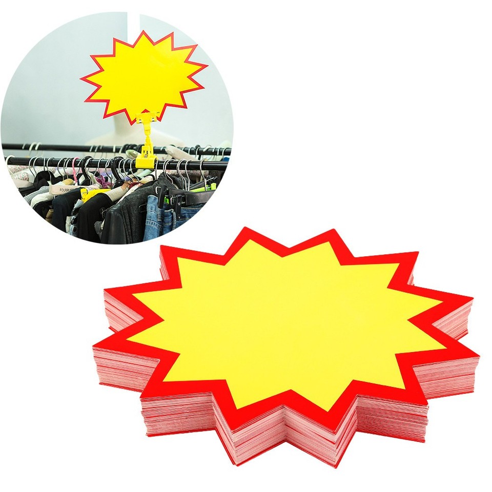 100 Pcs Cartellini Per Prezzi Targhette Etichetta Di Carta Etichette | eBay